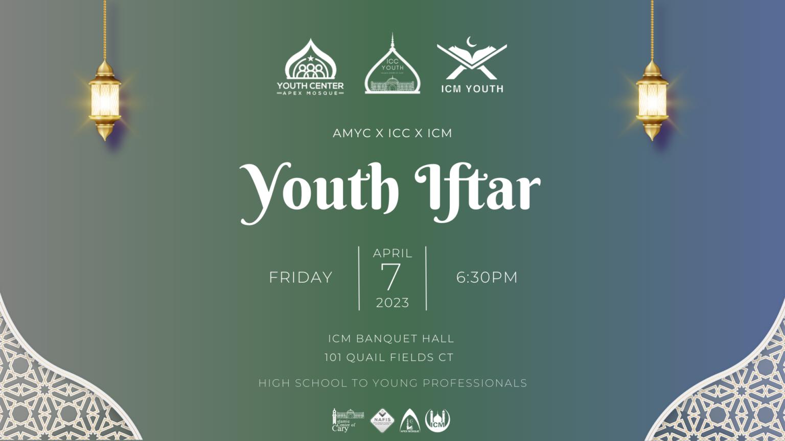 ICC x AMYC x ICM Youth Iftar - Cary Masjid