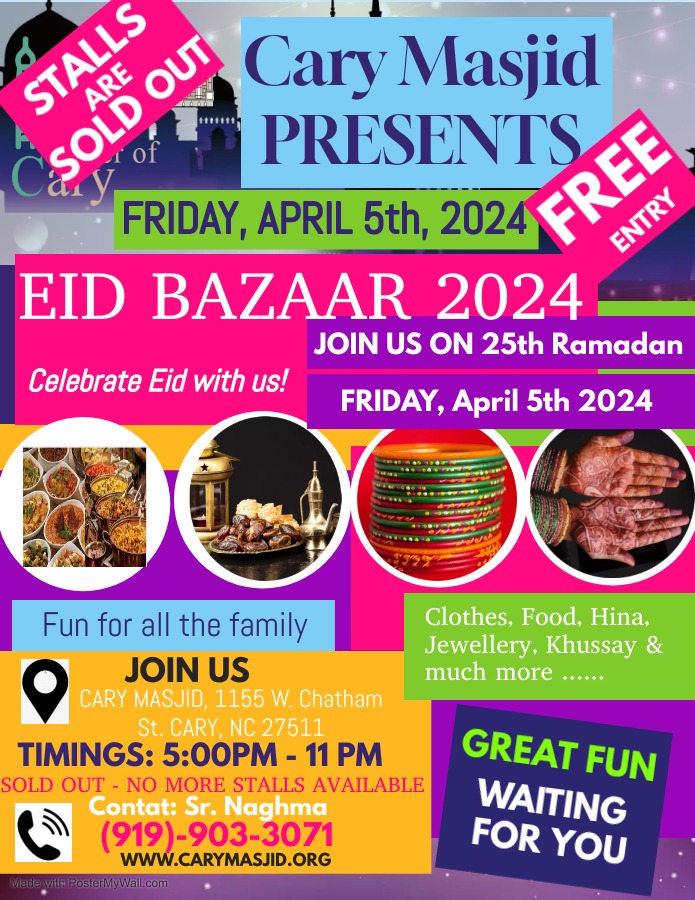 Eid Bazaar 2024 - Cary Masjid